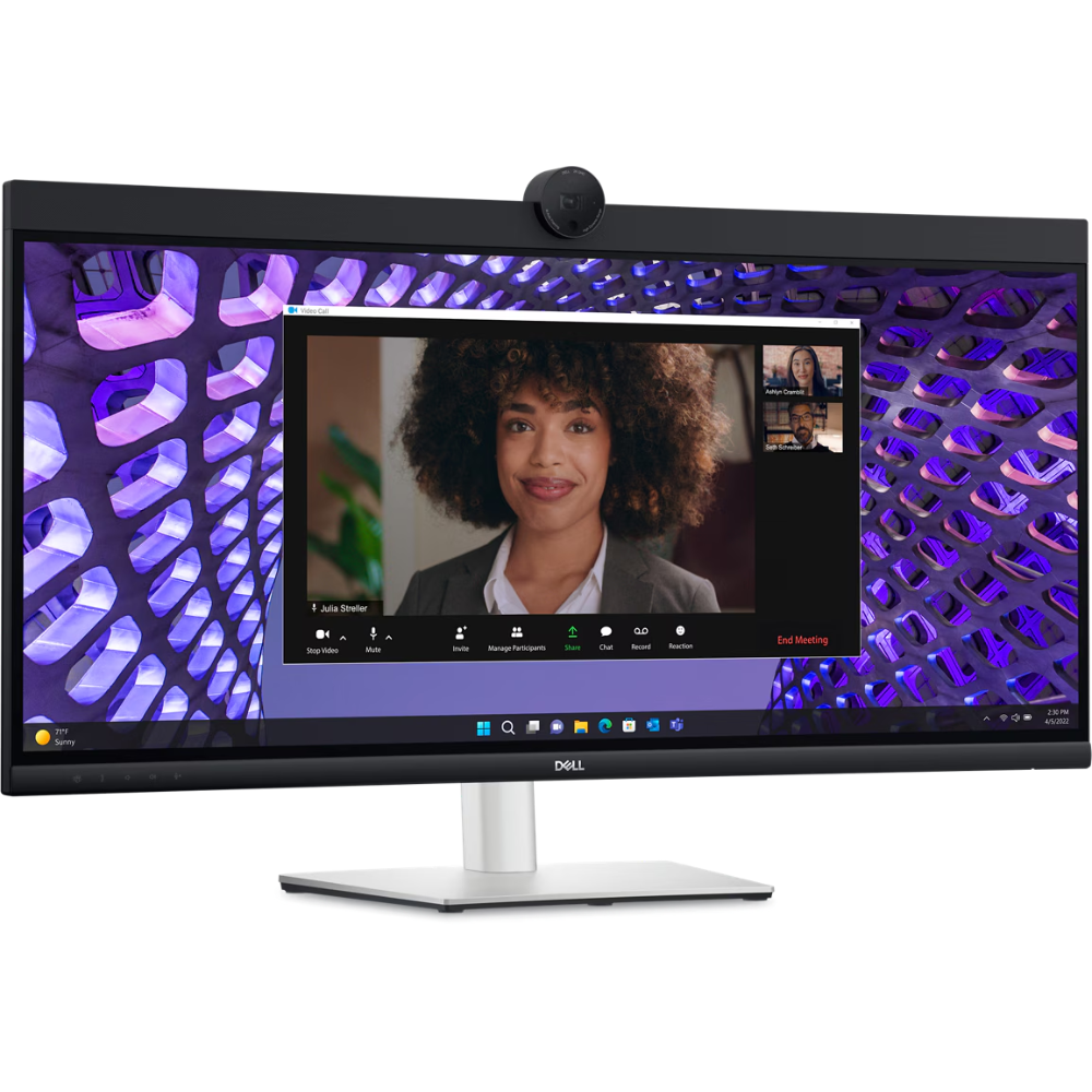 Dell P3424WEB 34-Inch Curved Video Conferencing Monitor, WQHD 3440x144